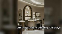 Custom Luxury LED Jewelry Display Cabinet for Retail
