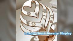 Elegant Heart Shaped Jewelry Display Stand for Retail