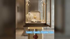 Luxury Oriental Jewelry Display Case with LED Lighting