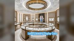 Luxury Gold Jewelry Display Case for High End Boutiques