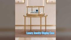 Luxury Circular Jewelry Display Case for Retail Stores