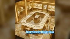 Luxury Wood Jewelry Display Case for Retail Showrooms