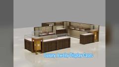 Luxury Retail Jewelry Display Case with LED Lighting