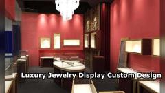 Luxury Wood Jewelry Showcase Premium Retail Display