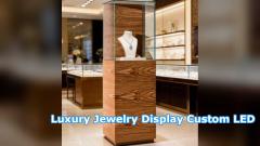 Luxury Jewelry Display Case Custom LED Showcase