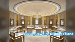 Luxury Jewelry Display Island Custom Retail Showcase