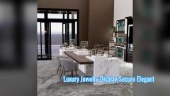 Luxury Wooden Jewelry Showcase with Security Locks