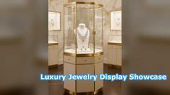 Luxury Hexagonal Jewelry Display Cabinet for Retail Stores