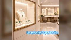 Luxury Jewelry Store Display Set White and Rose Gold