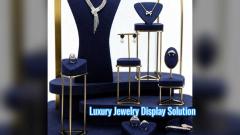 Luxury Velvet Jewelry Display Stand for Retail Boutiques