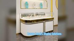 Luxury Solid Wood Jewelry Showcase for Retail Stores