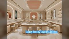 Custom Luxury Jewelry Island Display Cabinet for Retail