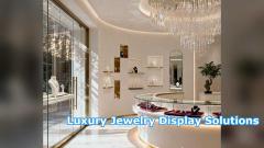 Premium Jewelry Showcase Custom Metal and Wood Display