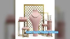 Premium Metal Jewelry Display Set for Luxury Showrooms