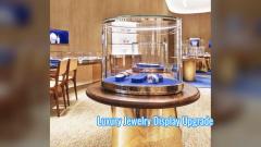 Luxury LED Jewelry Showcase Elegant Retail Display