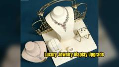 Luxury Velvet Jewelry Display Set for High End Retail