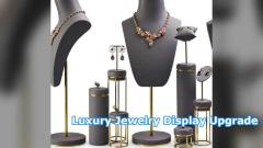 Luxury Velvet Jewelry Display Set for Retail Stores