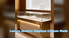 Luxury Jewelry Showcase Custom Wood and Glass Display