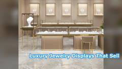Luxury LED Jewelry Display Cabinet for Retail Stores