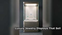 Modern Jewelry Display Showcase For Luxury Retail Stores