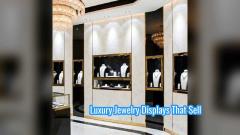 Luxury LED Jewelry Display Counter for Retail Stores