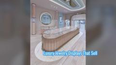 Custom Luxury Jewelry Display Showcases for Retail Stores