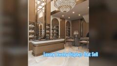 Custom Luxury Jewelry Display Cabinets with LED Lighting