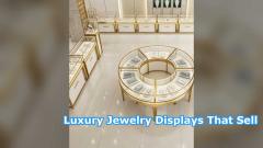 Luxury Jewelry Display Case Custom Retail Showcase
