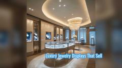 Modern Diamond Jewelry Display Cabinets for Retail Shops