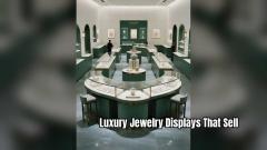 Custom Luxury Jewelry Display Showcase for Retail Stores