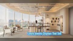 Luxury Jewelry Display Case LED Retail Store Design