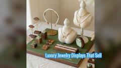 Premium Wooden Jewelry Display Stands for Luxury Retail