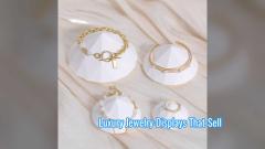 Luxury Wood Jewelry Display Set for High End Stores