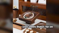 Premium Wooden Jewelry Display Props for Luxury Retail