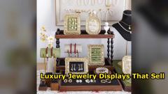 Luxury Wooden Jewelry Display Trays for Retail Stores