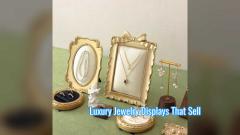 Premium Wooden Jewelry Display Props for Retail Stores