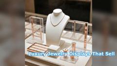 Luxury Jewelry Display Kit Premium Rose Gold Acrylic Set