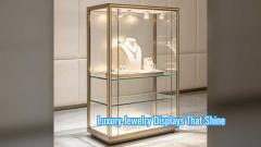 Custom Glass Jewelry Display Case with LED Lighting