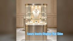 Luxury Custom Jewelry Display Cabinets with LED Lighting