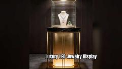 Custom LED Jewelry Display Table for Luxury Retail Stores