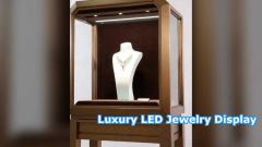 Premium LED Jewelry Display with Storage for Retail Stores