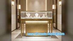 Luxury LED Jewelry Display Cabinet Custom Retail Solutions