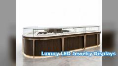 Modern LED Jewelry Display Case for Luxury Retail