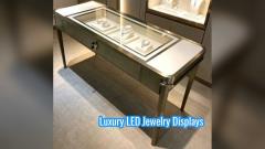 Luxury LED Jewelry Display Tables for Modern Retail Stores