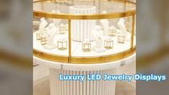 Custom LED Jewelry Display Stand for Luxury Retail Stores