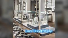 Luxury LED Jewelry Display Cases Custom Retail Showcases