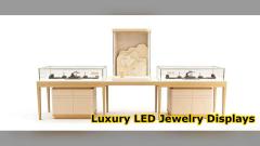 Luxury LED Jewelry Showcases Custom Retail Display Solutions