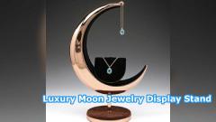 Luxury Moon Jewelry Stand Display for Elegant Necklaces