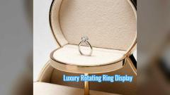 Luxury Rotating Jewelry Display Stand for Engagement Rings