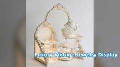 Luxury Vintage Jewelry Display Case Custom Showcase